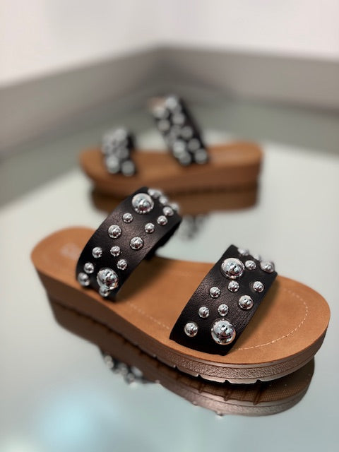 Corky's Bad Romance Black Sandals – A Splash of Sass